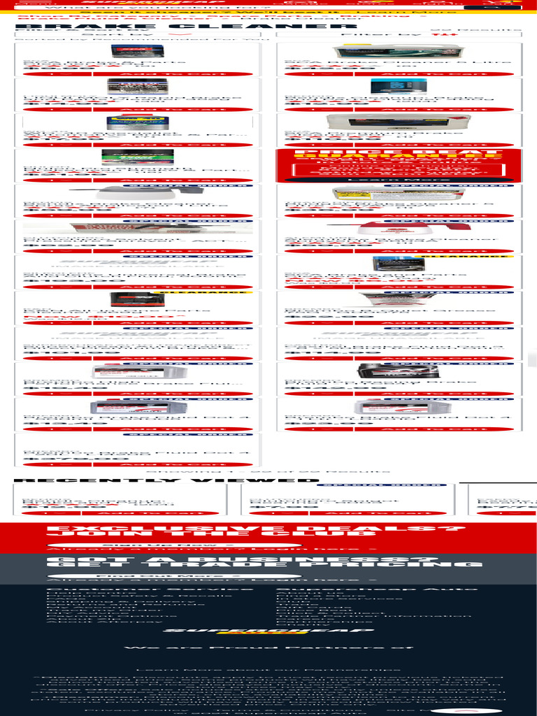 Brake Cleaner Supercheap Auto | PDF