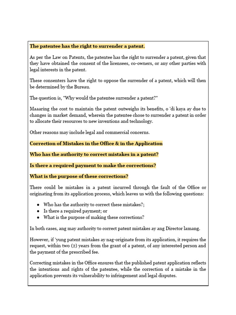 RFLB Patents Script.pdf | PDF | Patent | Glossary Of Patent Law Terms
