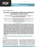 Earthworm Acute Toxicity Testing Guide | PDF | Soil | Solvent