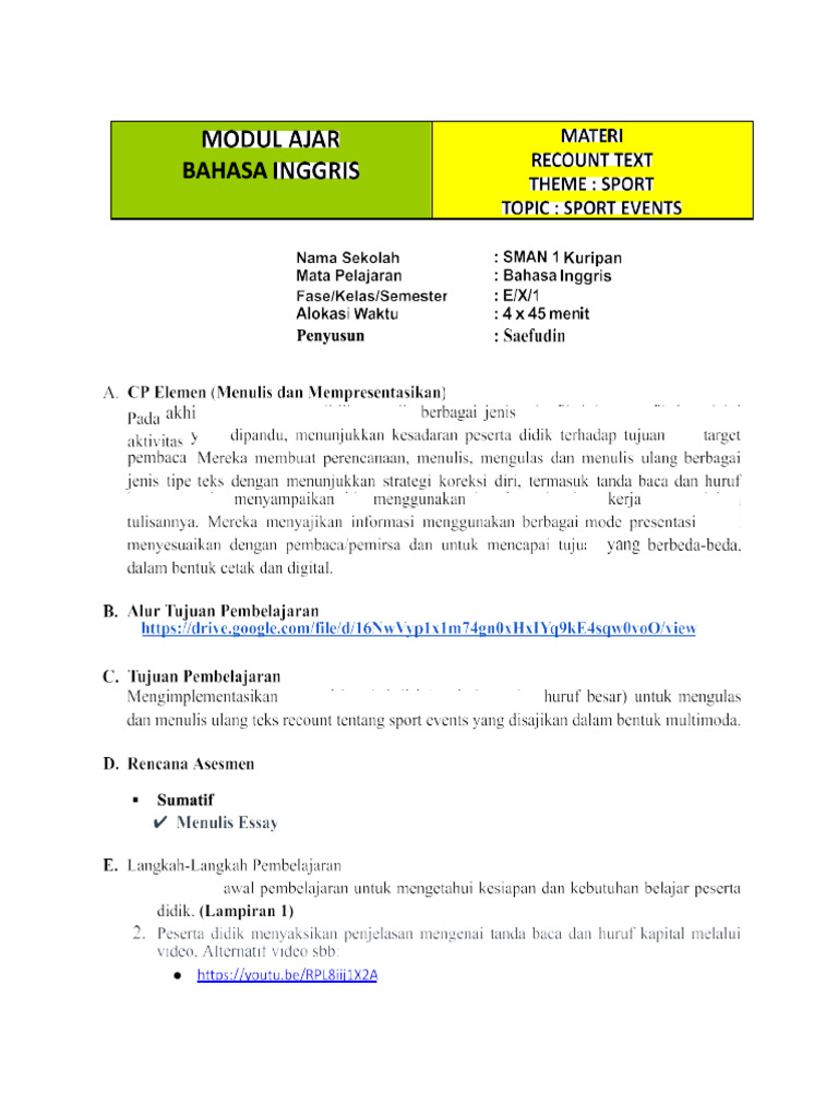 Teks Recount - Fase E (1) | PDF