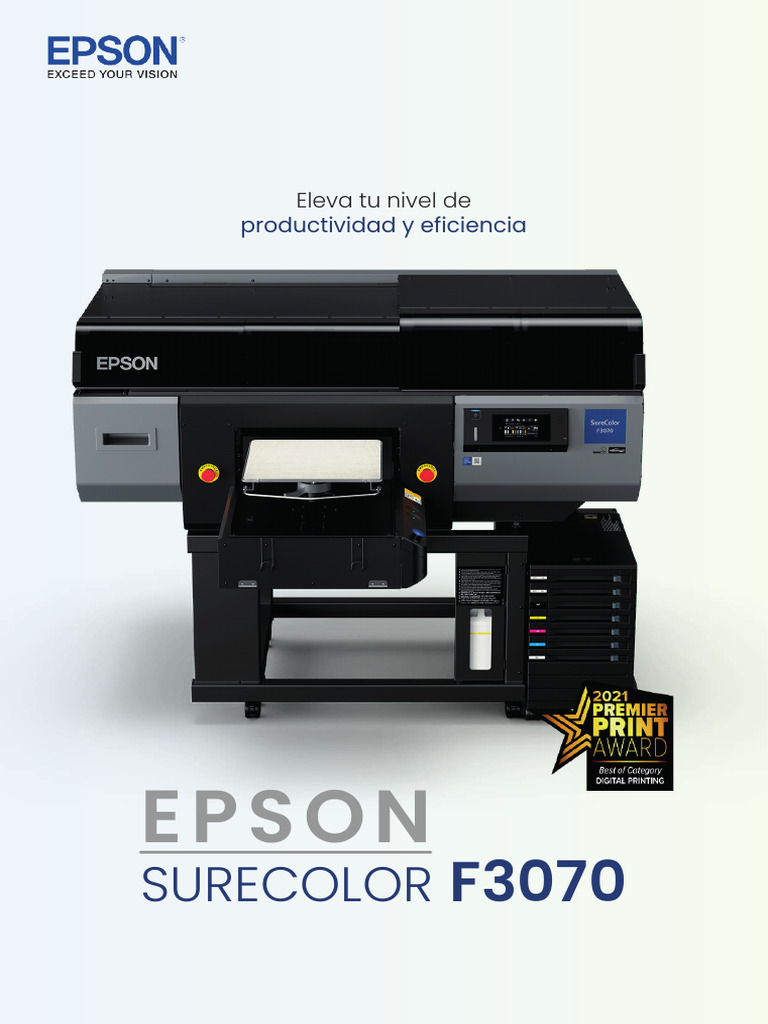 Brochure Nomax Technology DTG EPSON F3070 | PDF | Impresora (Computación)