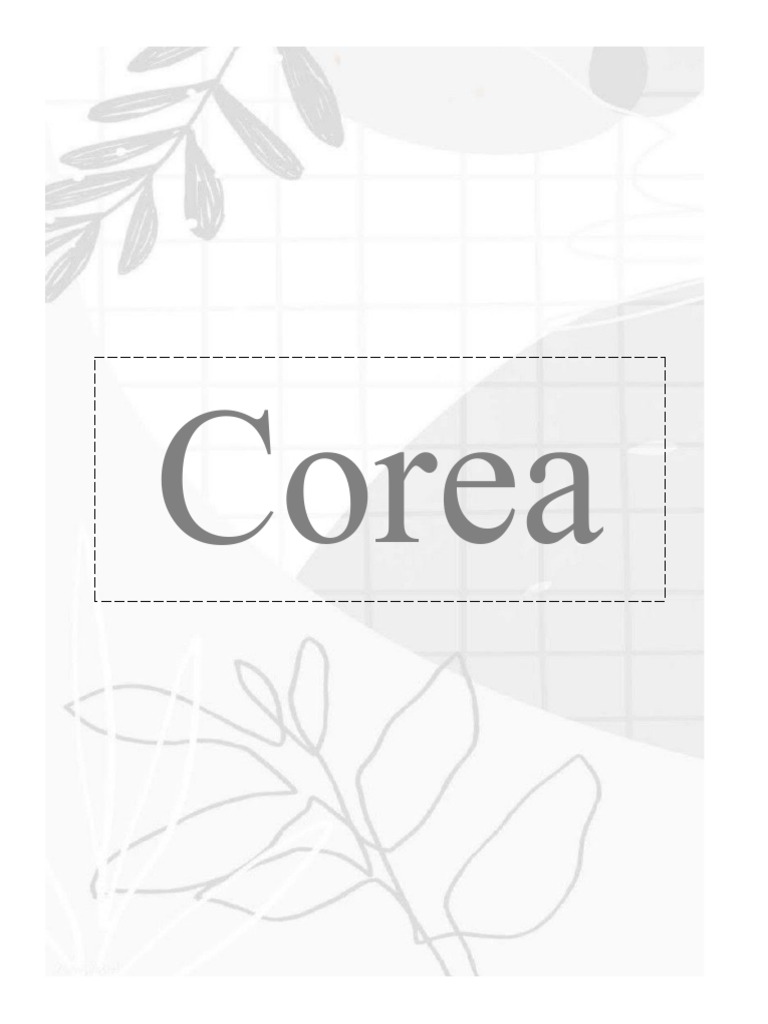Corea (Costumbres) | PDF