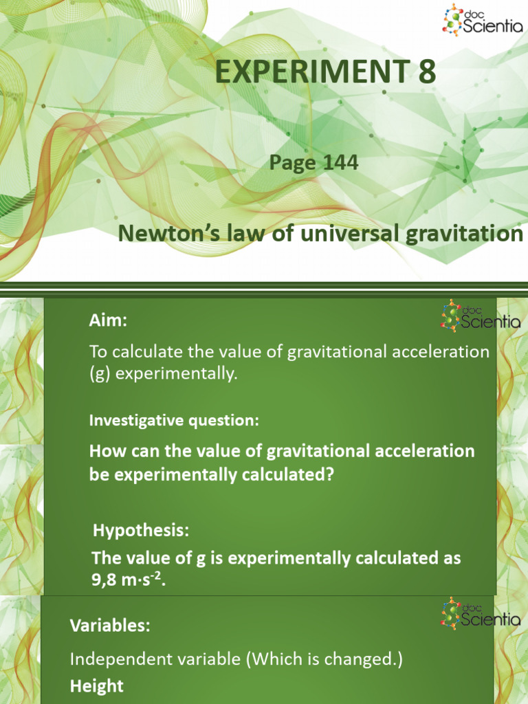 Grade 11 Physics Exp 8 | PDF