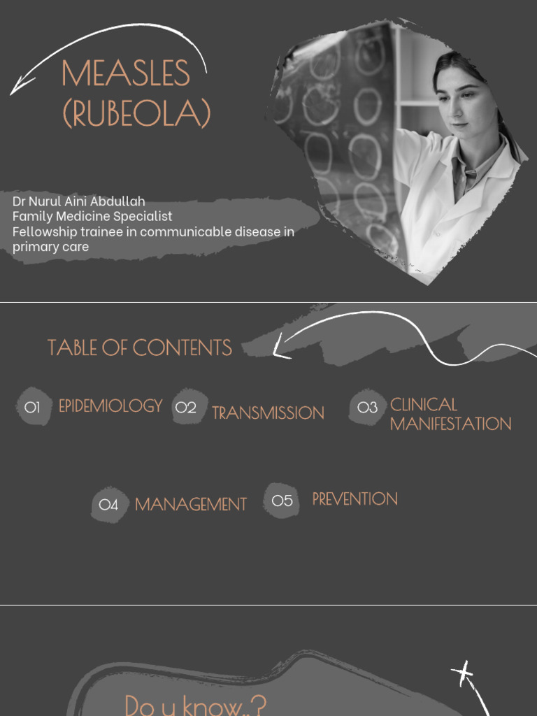 Pengurusan Klinikal Measles | PDF | Measles | Infection