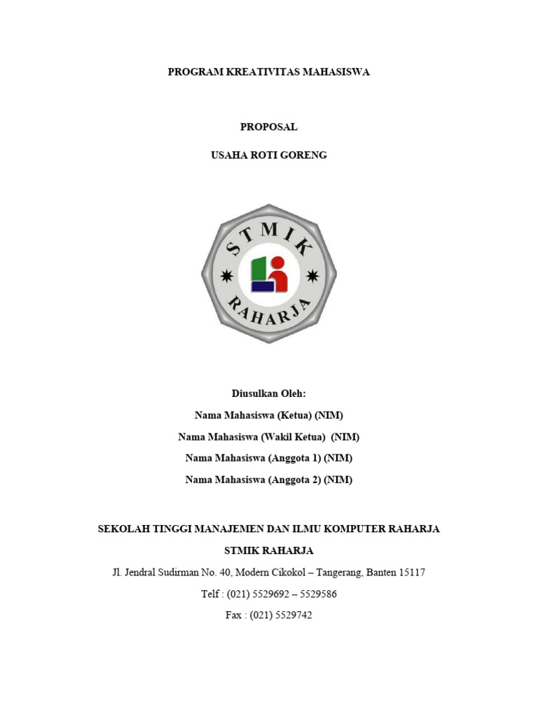 Contoh Proposal Bisnis Sederhana | PDF | Bisnis