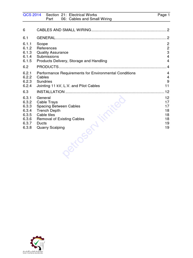 Part 06 - Cables and Small Wiring | PDF | Electrical Wiring | Electrical Connector