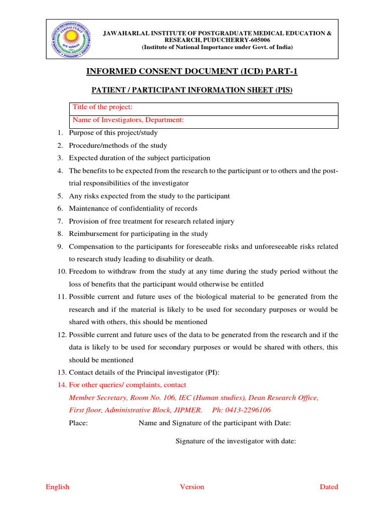 Model Consent Forms | PDF | Informed Consent | Health Sciences