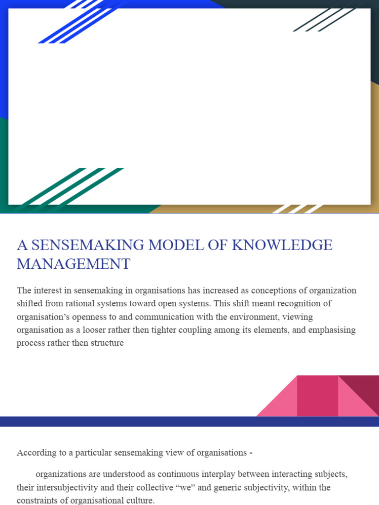 Choo Sense 2 | PDF | Knowledge | Decision Making