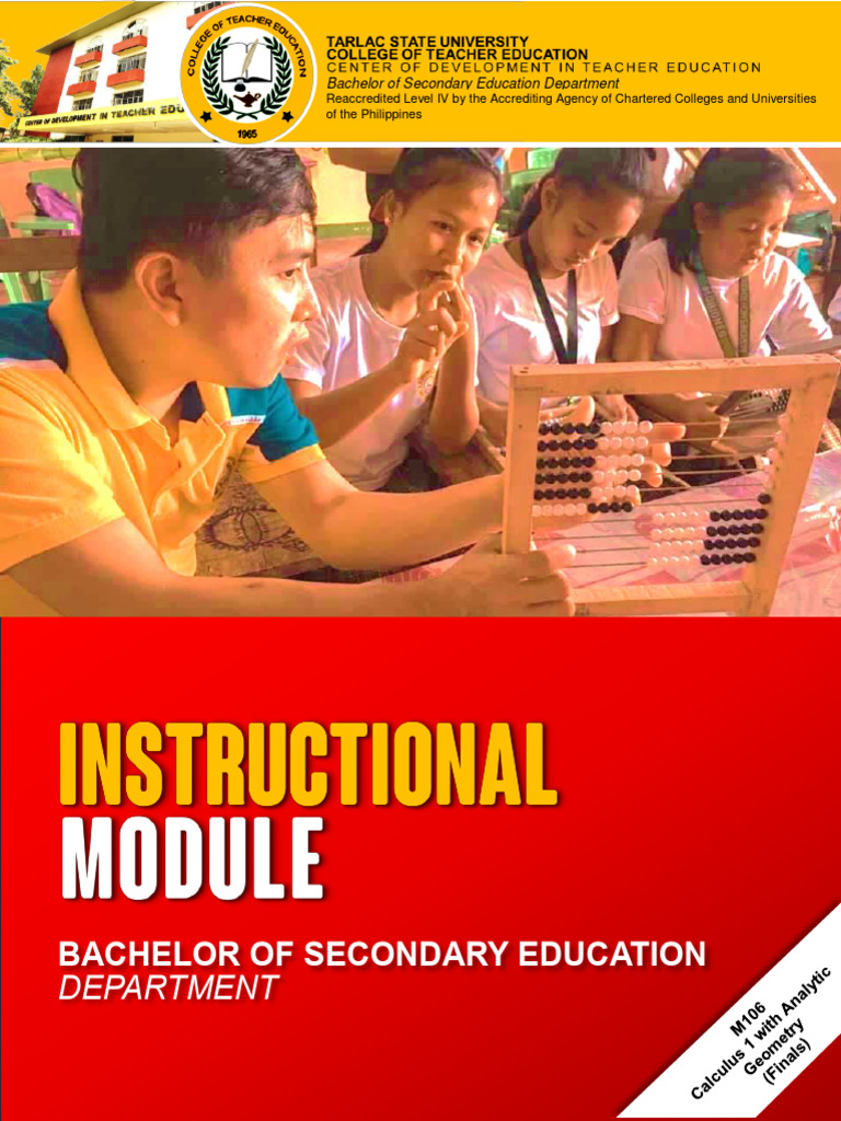 Calculus 1 With Analytic Geometry Module Finals | PDF | Ellipse | Algebraic Geometry