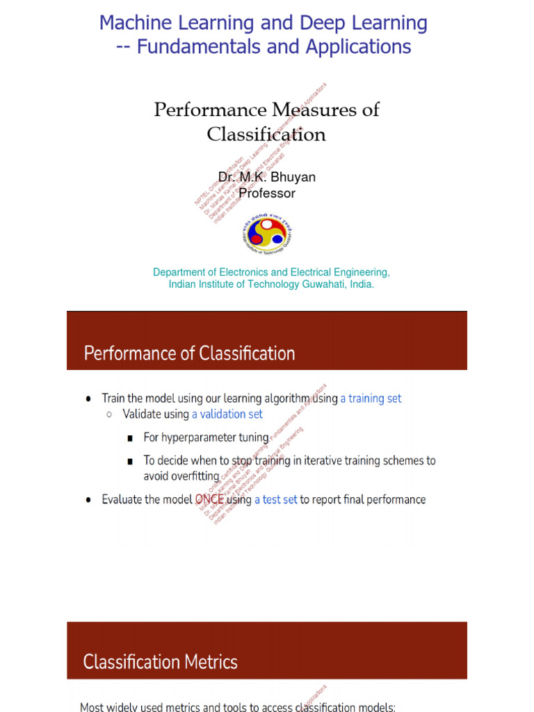 Machine Learning and Deep Learning - Fundamentals and Applications | PDF