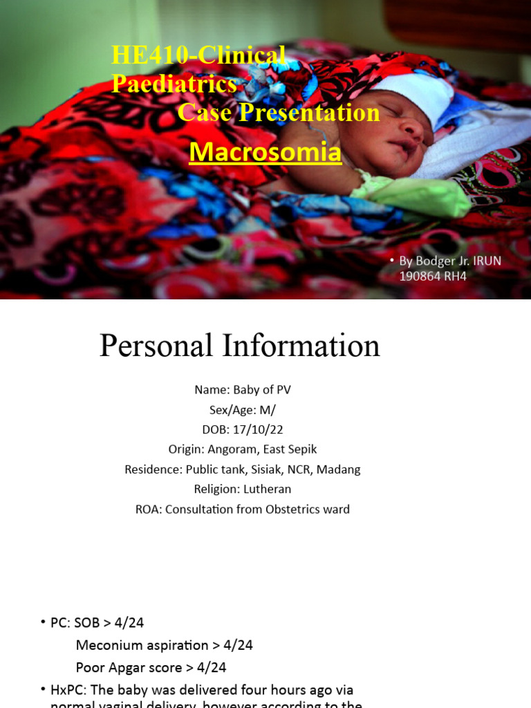 Clinical Paediatrics Case Presentation | PDF | Medical Specialties | Pediatrics