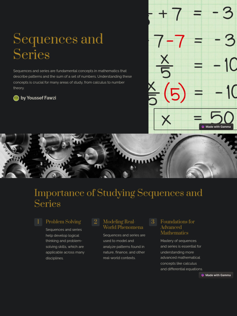 Sequences and Series | PDF | Arithmetic | Mathematics