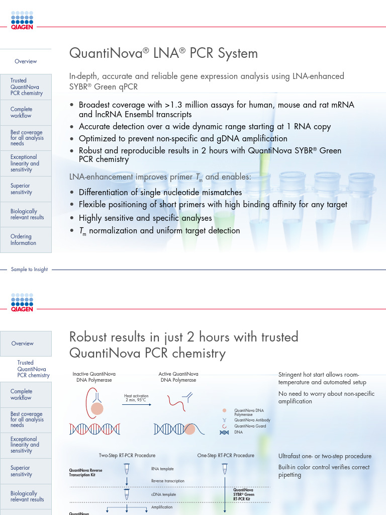 PROM-16226-002 - iPP - QuantiNova SYBR - 0820 | PDF | Reverse Transcription Polymerase Chain ...