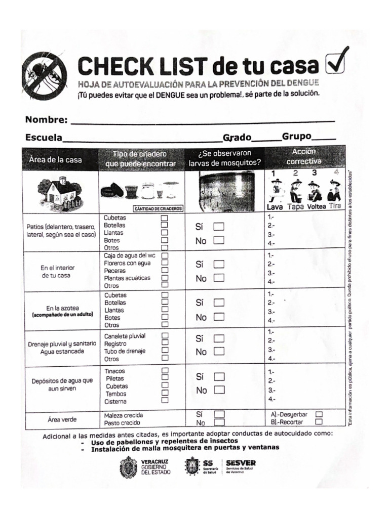 Check List - Dengue | PDF