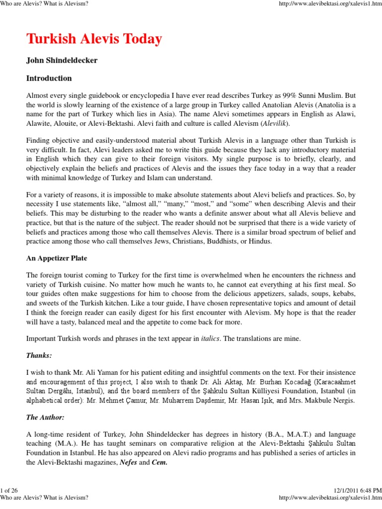 Who Are Alevis - What Is Alevism | PDF | Spirituality | Jesus