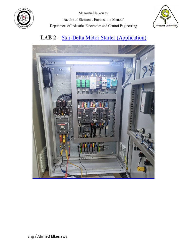 LAB 2-Star-Delta Motor Starter | PDF | Computers | Technology & Engineering