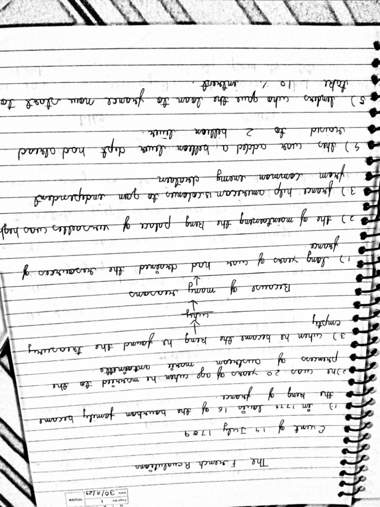 Self Notes French Revolution | PDF