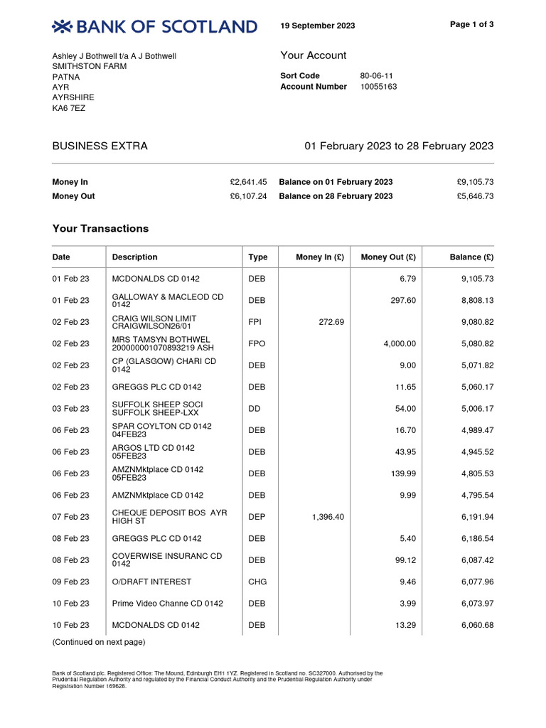 2023 February Statement | PDF | Regulation | Service Industries