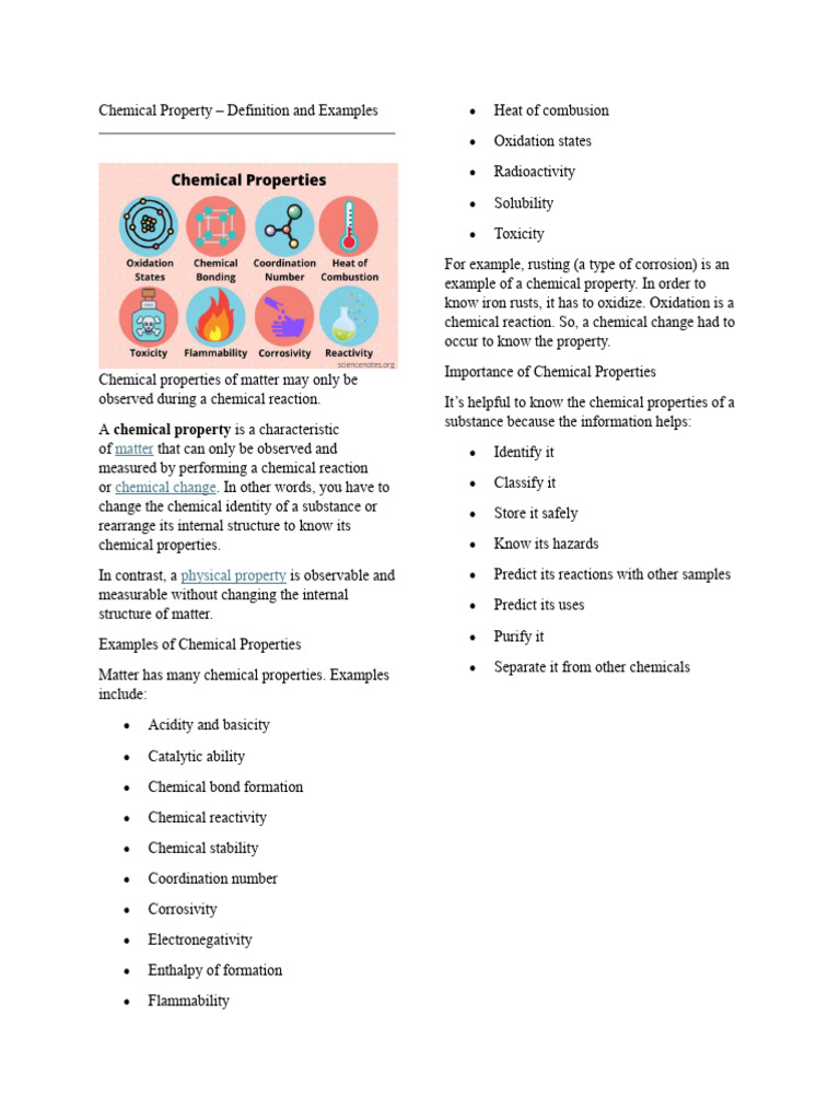 Chemical Property | PDF