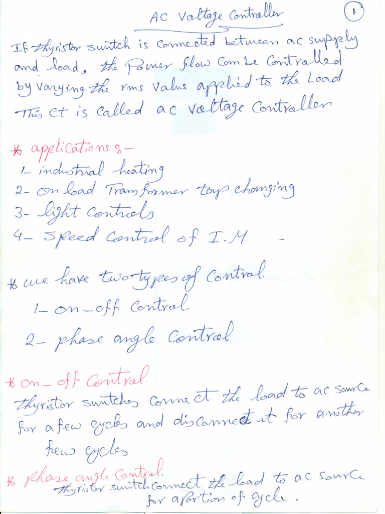 AC Voltage Controller | PDF