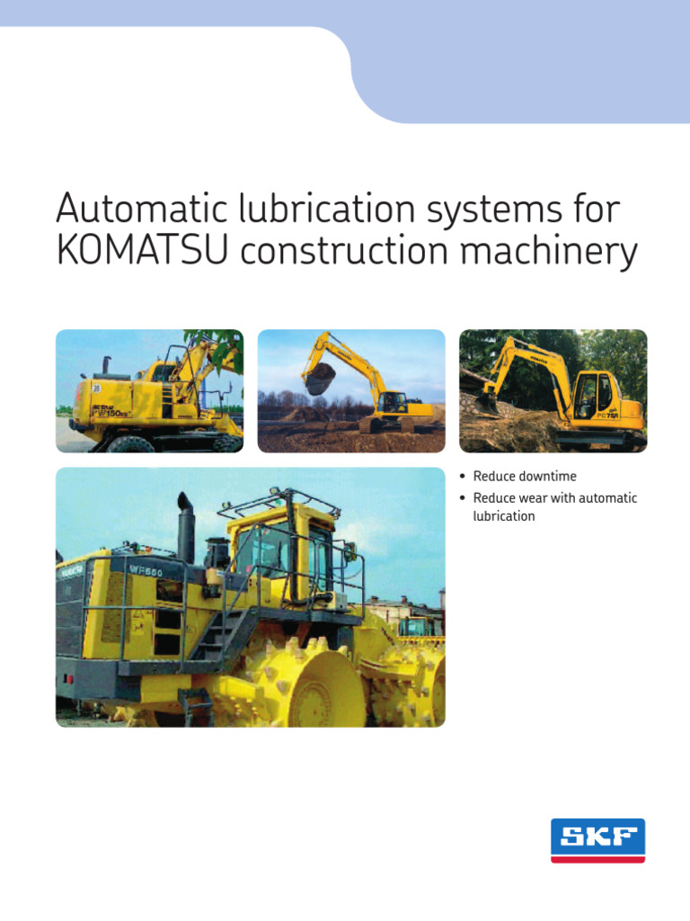 Automatic Lubrication System For Komatsu Construction Machinery | PDF ...