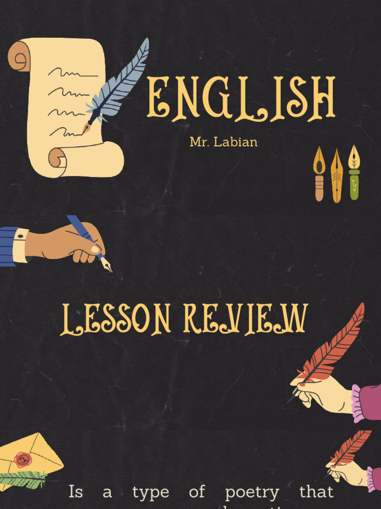 Eng7 Elements of Poetry Rhyme-Meter | PDF | Poetry | Metre (Poetry)