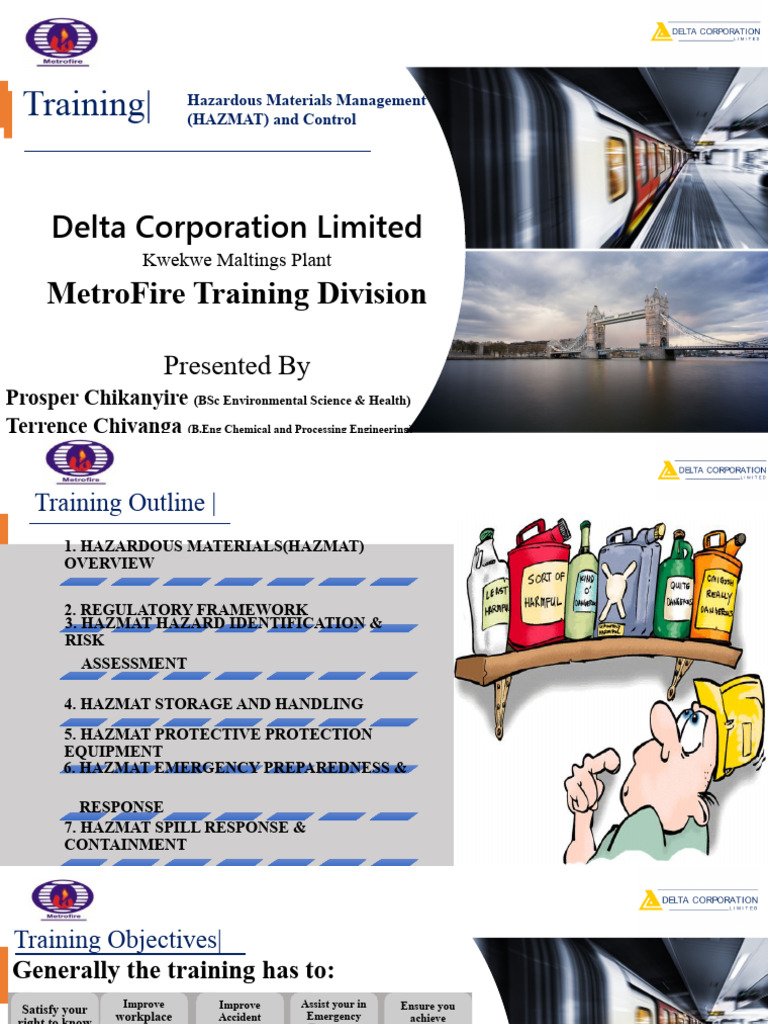 Delta Training Hazardous Materials (HAZMAT) Management and Control ...