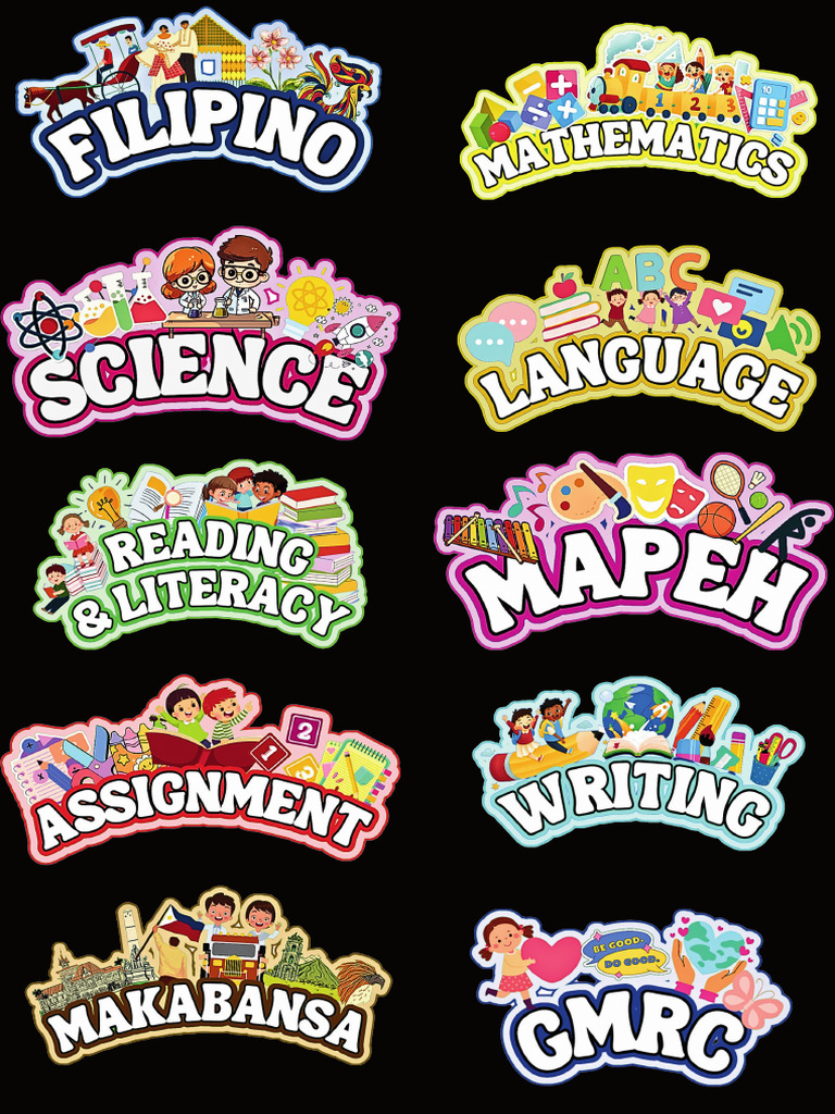 FREE!!! Subject Label Template - Pixie | PDF