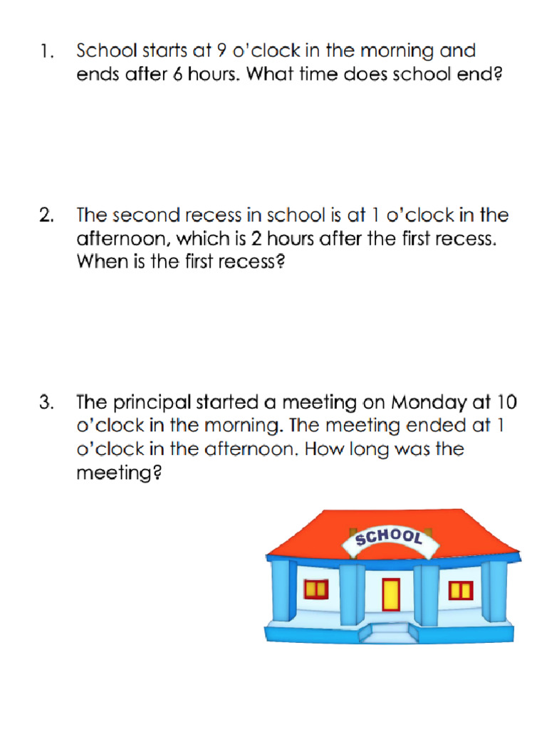 Grade 3 Time | PDF