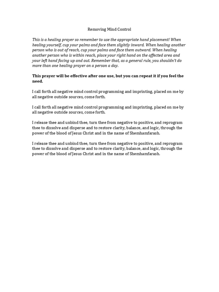 Mind Control | PDF