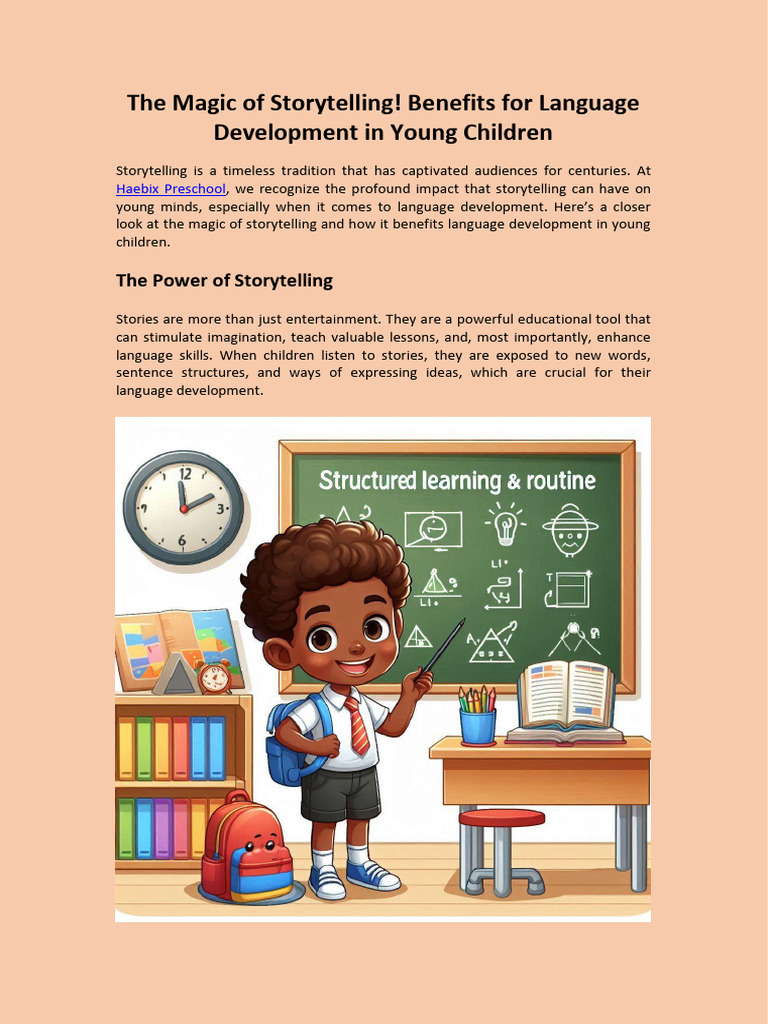 The Magic of Storytelling! Benefits For Language Development in Young ...