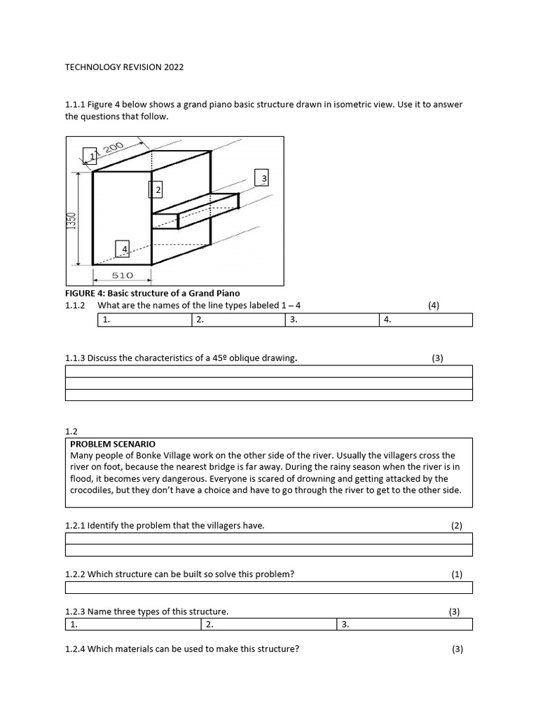 Technology Revision Worksheet 2022 | PDF | Gear | Force