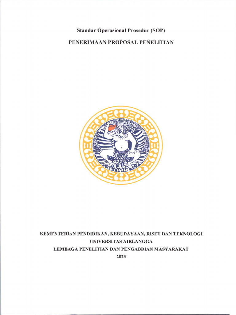Sop Penerimaan Proposal Penelitian | PDF