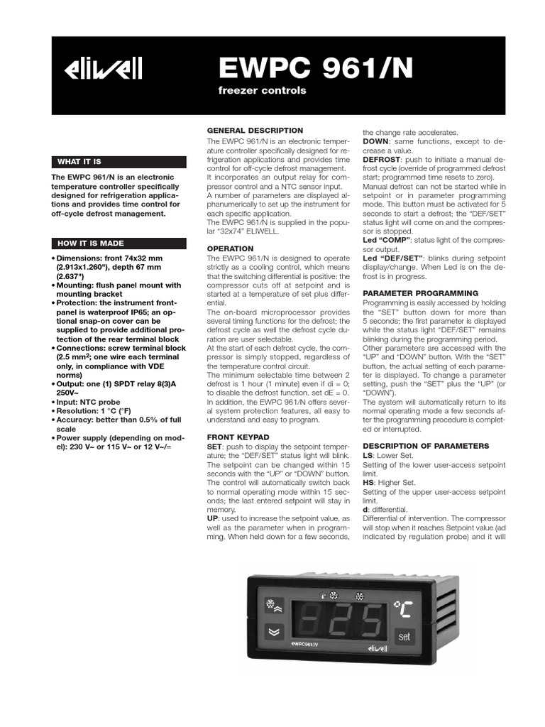 Ewpc961n Manual En | PDF | Parameter (Computer Programming) | Relay