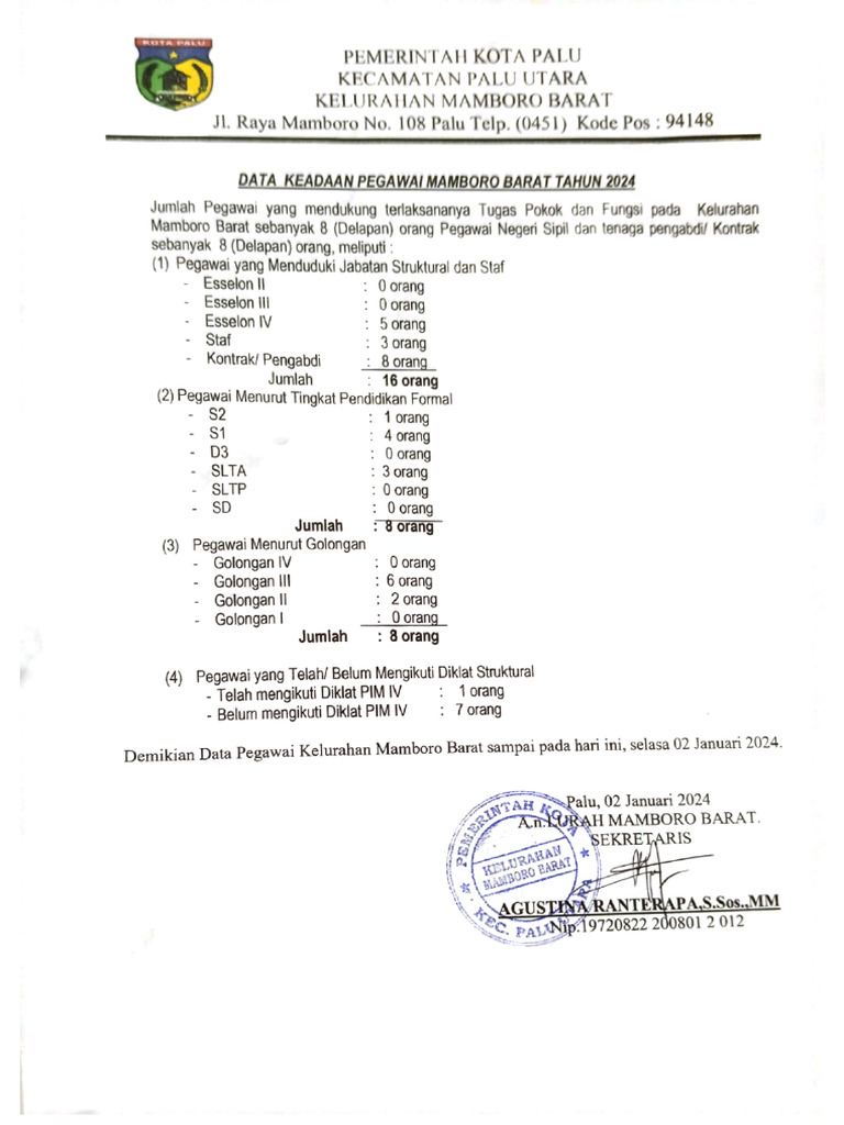 Data Pegawai | PDF
