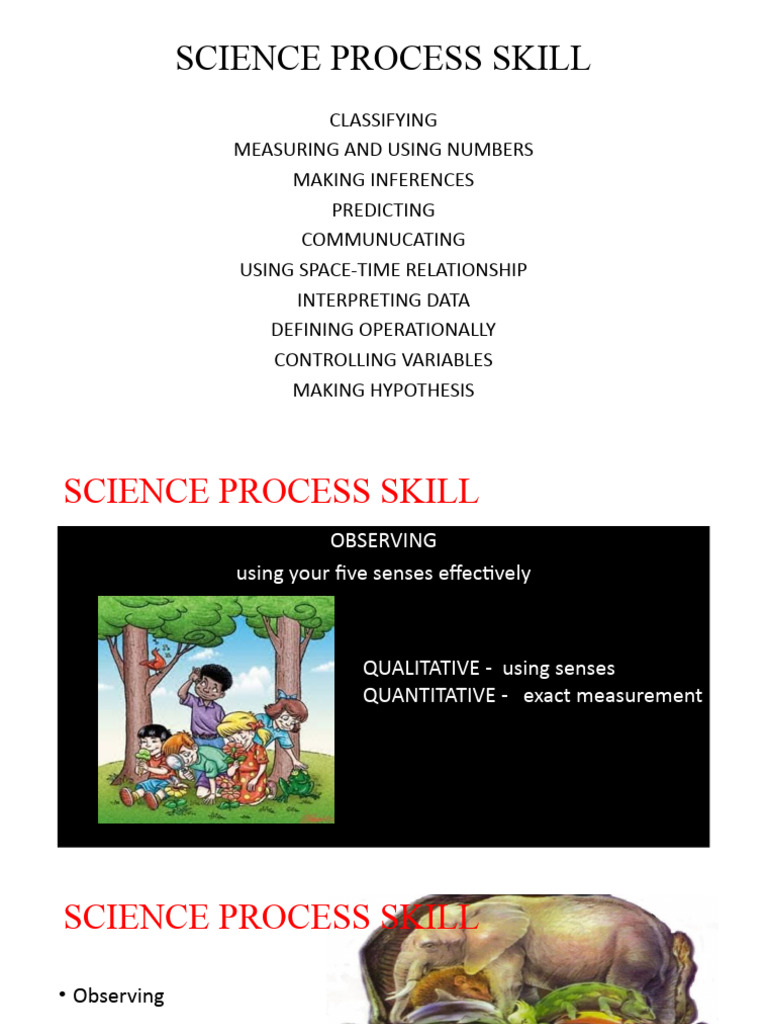 Research Science Process Skills | PDF | Science | Information