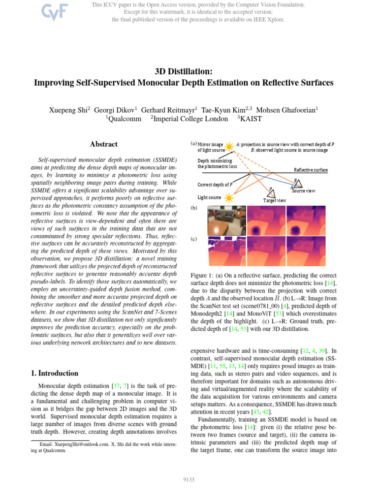 Shi 3D Distillation Improving Self-Supervised Monocular Depth ...