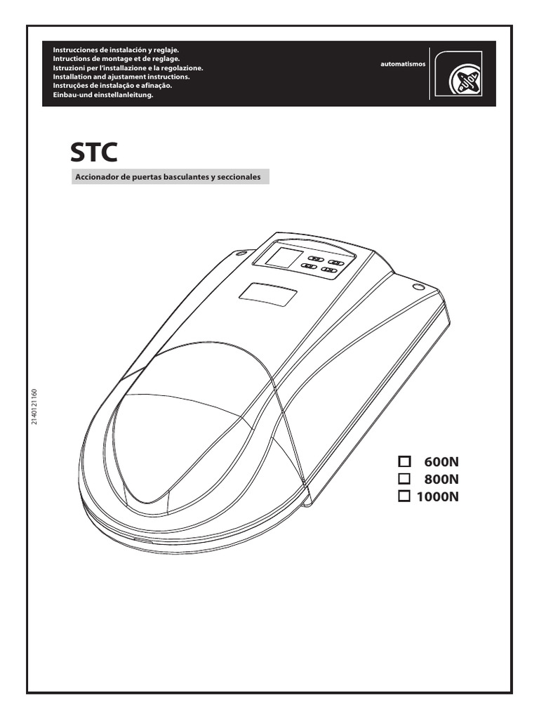 STC600 1000 Manual | PDF | Conector eléctrico | Automatización