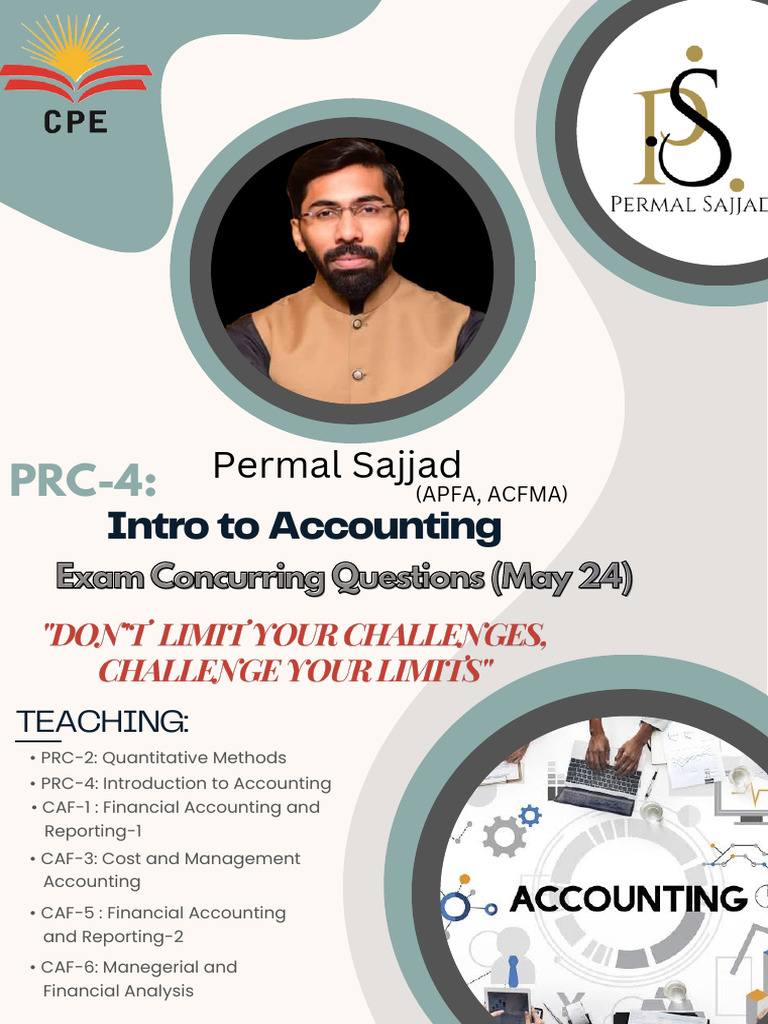 Accounting Exam Questions May 2024 | PDF | Debits And Credits | Bookkeeping