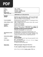 Usg Abdomen and Pelvis - Normal Format (Female) | PDF