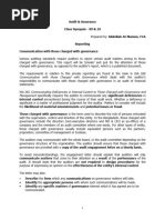 ISA 260: Audit Communication Guidelines | PDF | Audit | Financial Audit