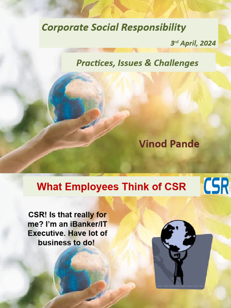 CSR Practices J Issues 0 Challenges Final | PDF | Corporate Social ...