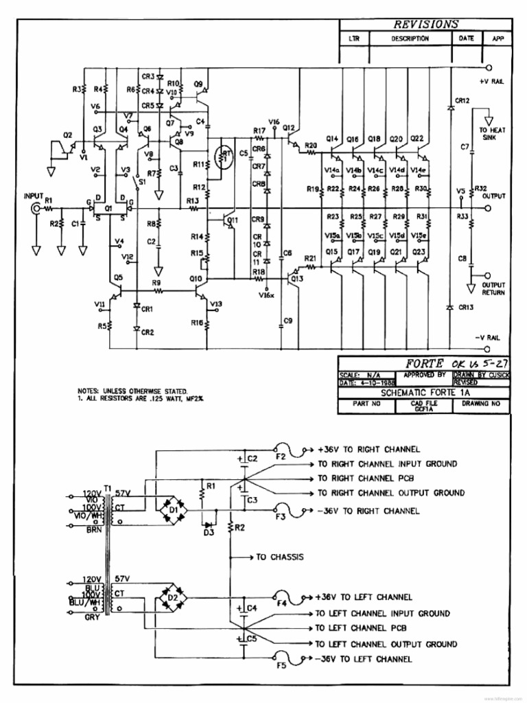 Hfe Forte Model 1a Schematic | PDF