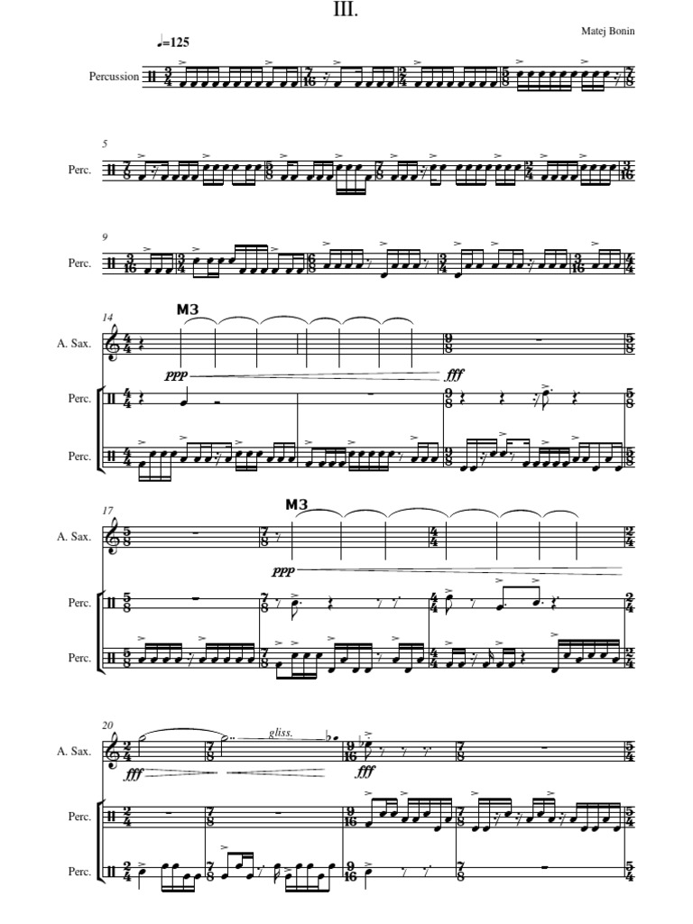 Chant 3.stavek Urejena Partitura | PDF