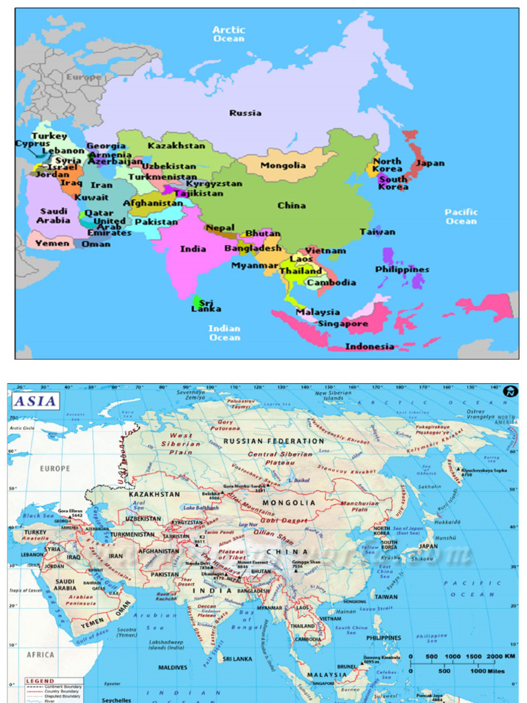 Grade 8 Asia Map | PDF