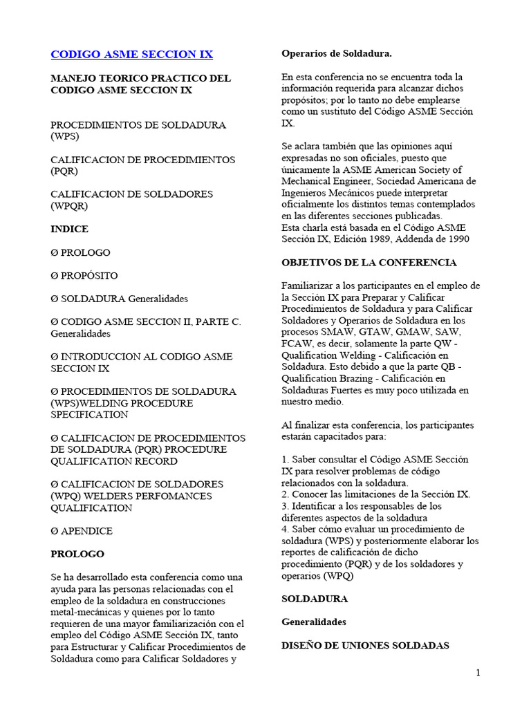 Guía Práctica del Código ASME IX | PDF | Soldadura | Construcción