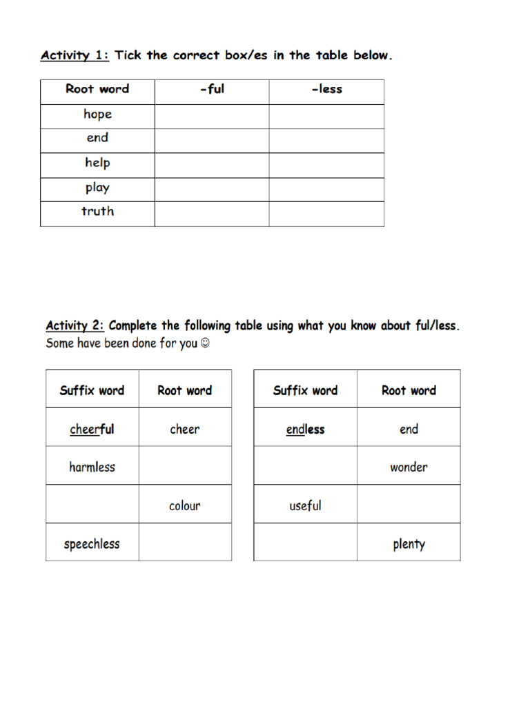 Suffix Ex | PDF