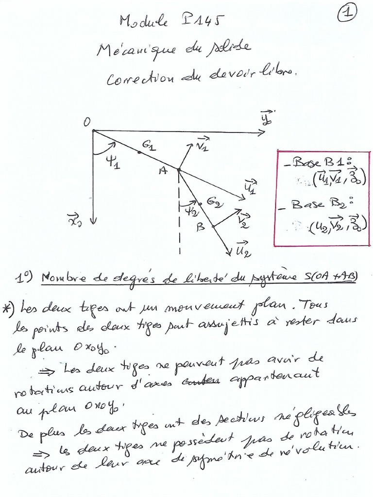 P145 - Devoir Libre 2019-2020 (Solution) | PDF
