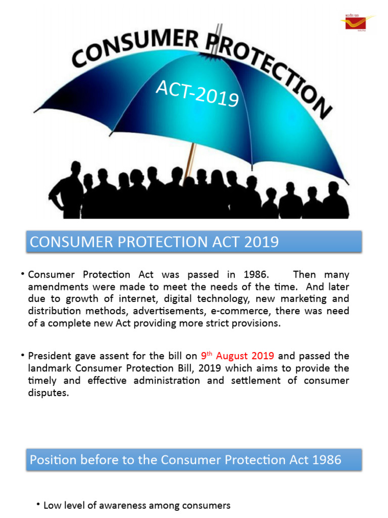 Consumer Protection Act 2019 | PDF | Consumer Protection | Mediation