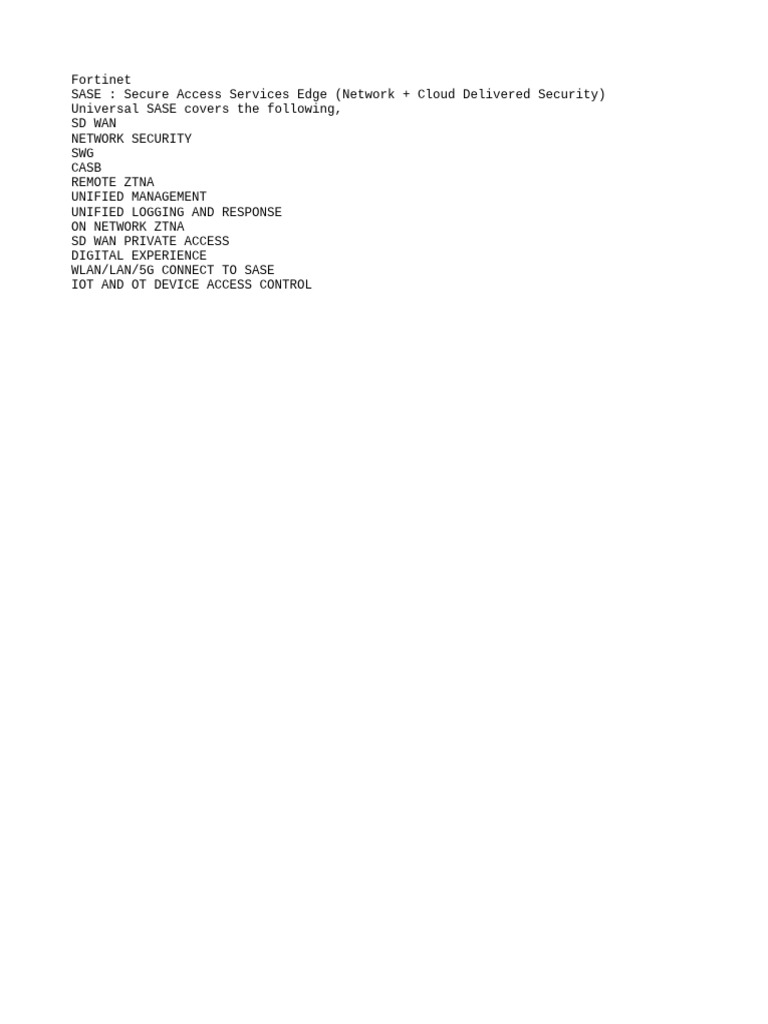 Fortinet SASE | PDF | Computers